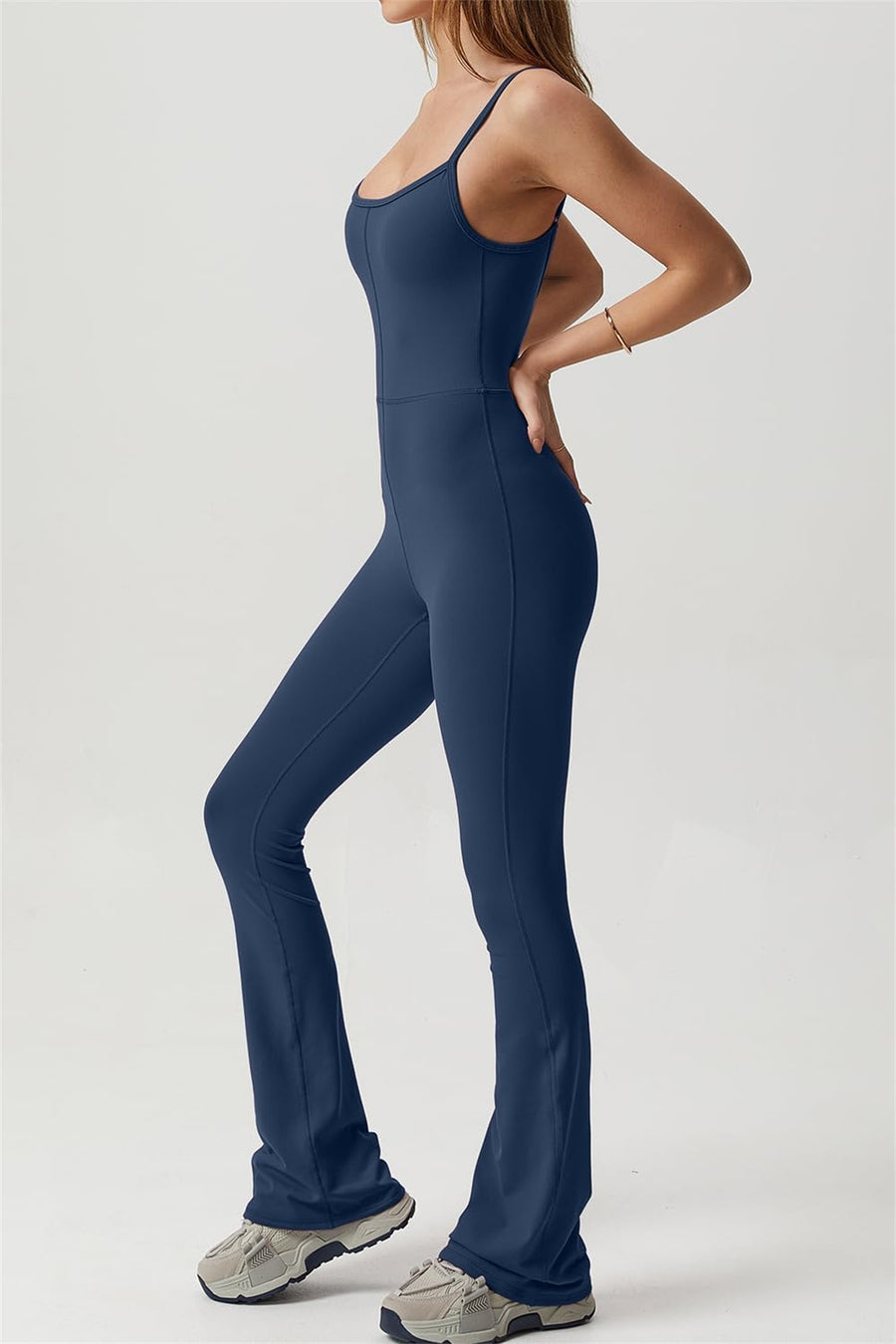 Scoop Neck Spaghetti Strap Jumpsuit – Pollypark